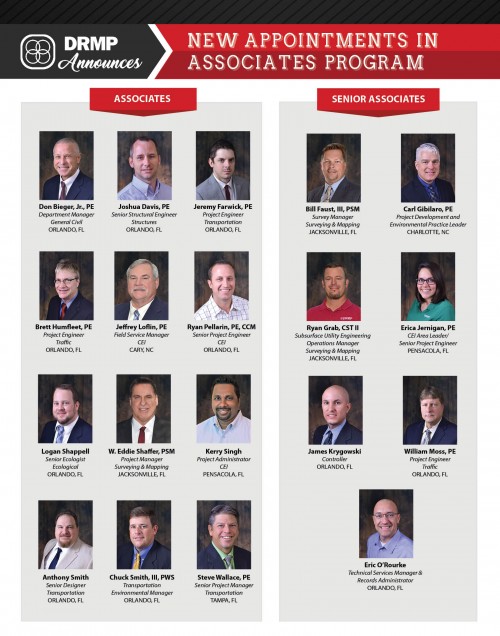 Congratulations to DRMP's Newest Associates | DRMP, Inc.